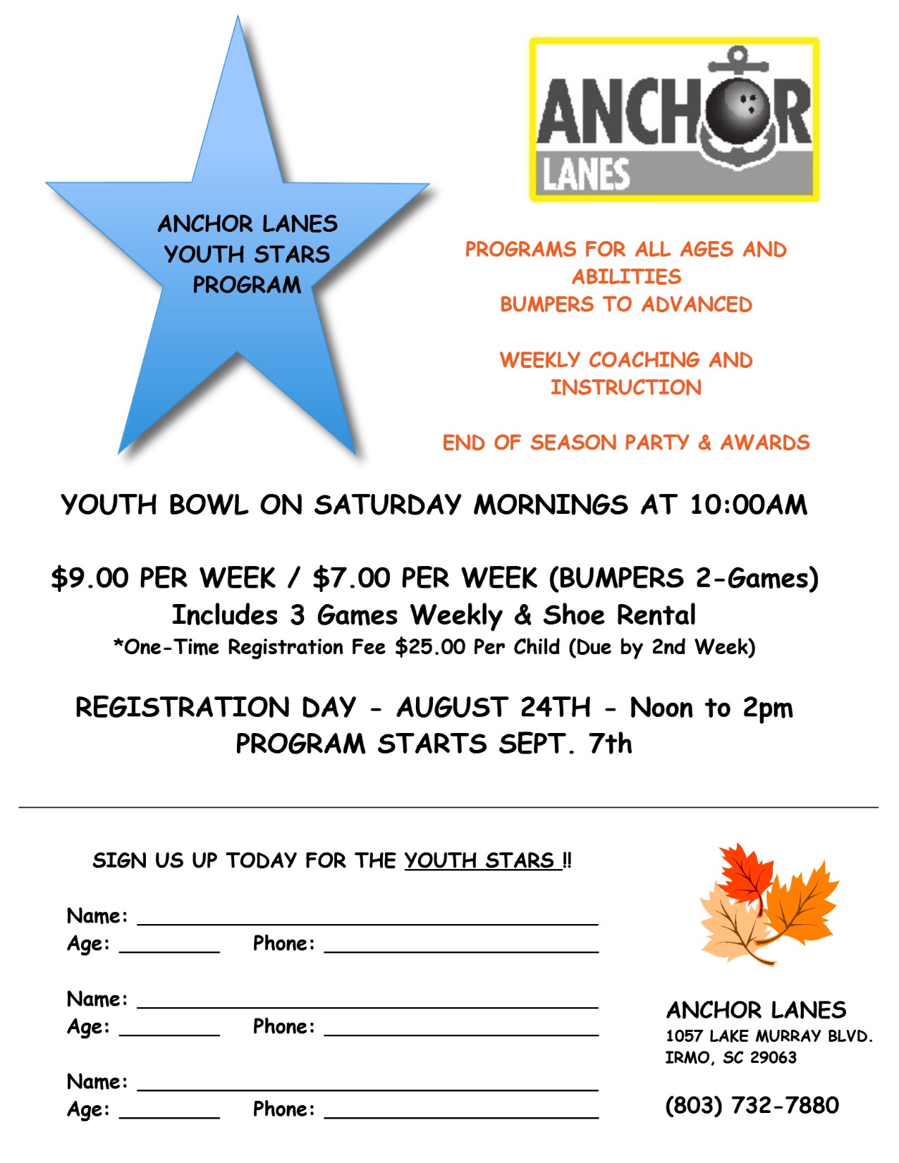 Anchor Lanes > Youth Programs
